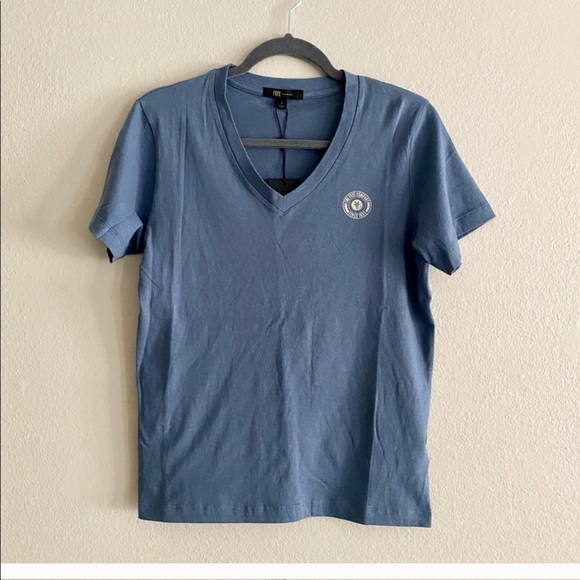 Frye | Tops | Frye Logo Vneck Tee Shirt Sizes Small And Medium | Poshmark